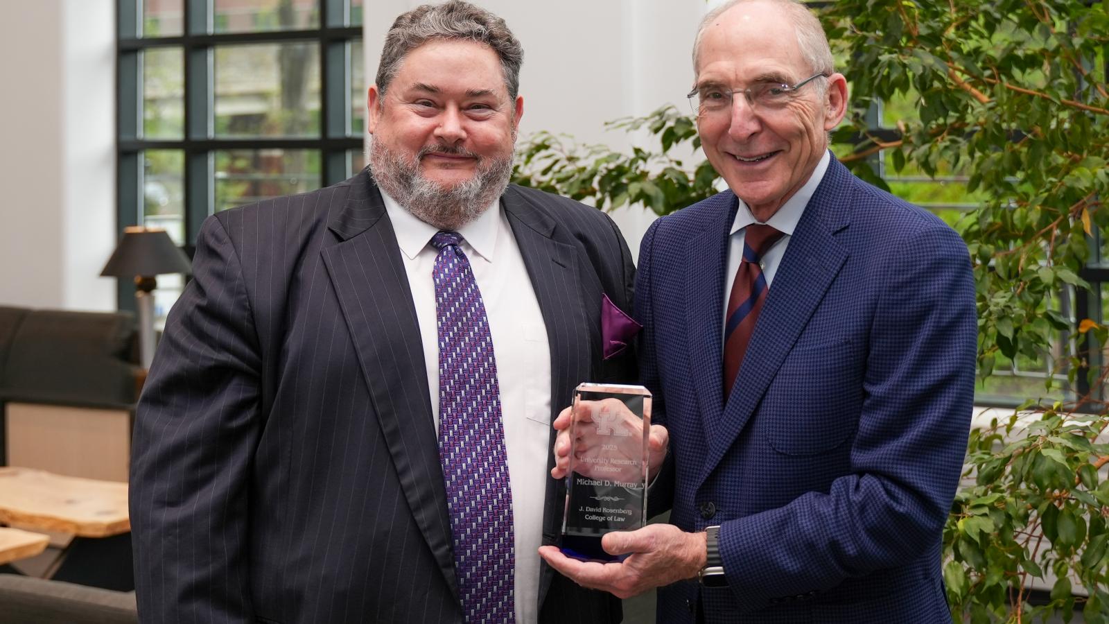 Law Professor Mike Murray Named 2025-2026 University Research Professor | J. David Rosenberg ...